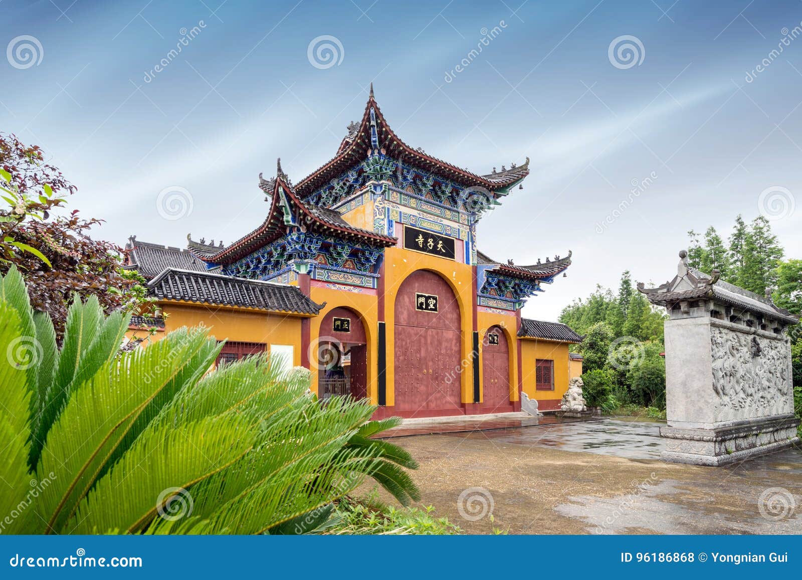 Ancient Chinese temple stock photo. Image of landmark - 96186868