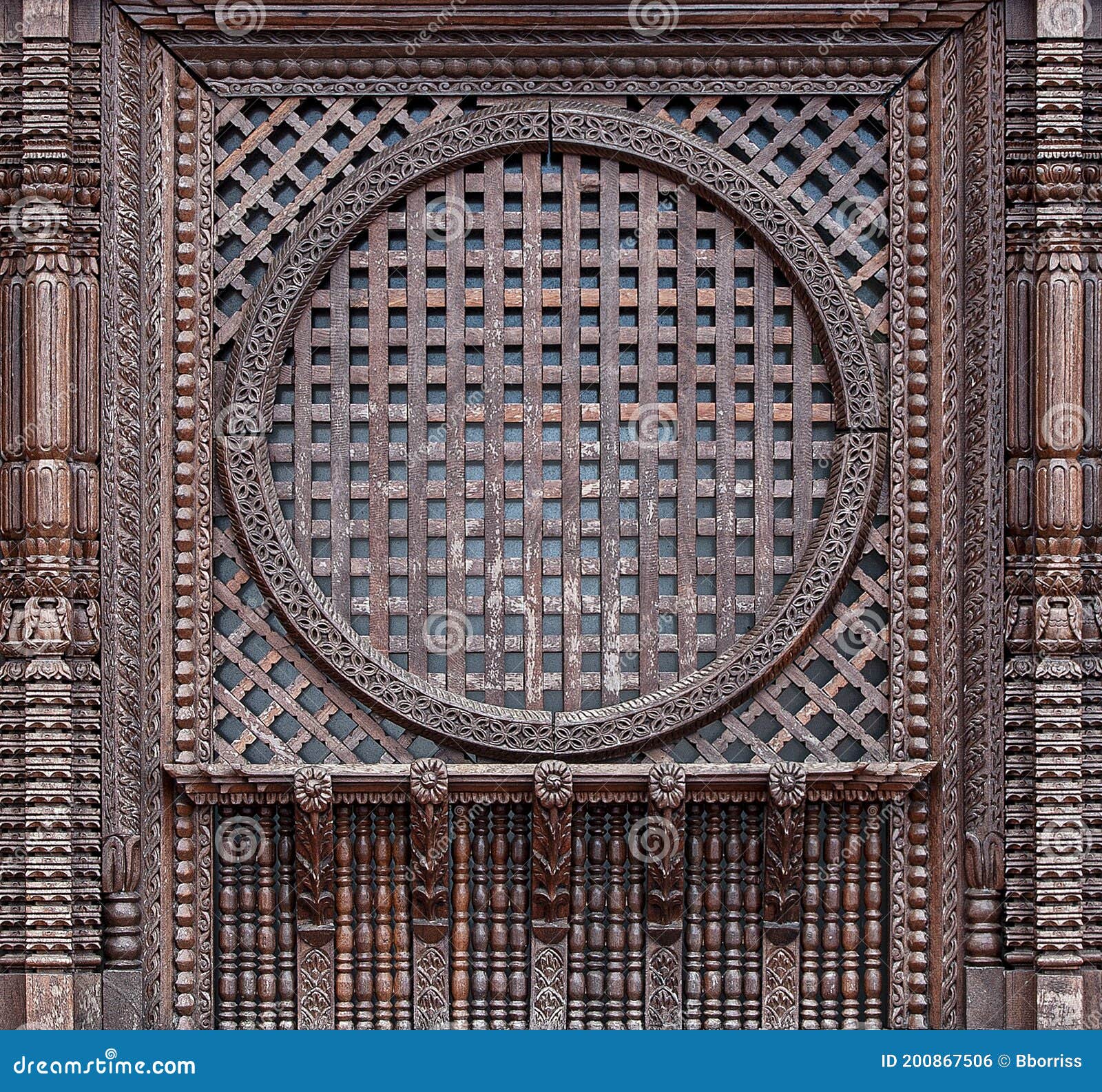 Old Chinese Texture Black Wall With Bamboo Plants In Chinese Garden ...