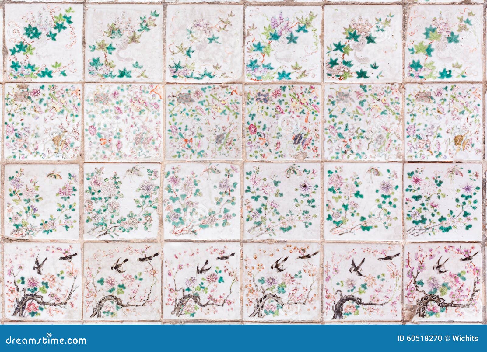 Ancient Chinese tiles stock photo. Image of bird, background - 60518270