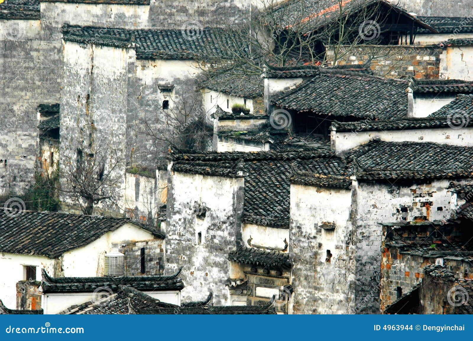 The Ancient Chinese Village Stock Photo - Image of outdoor ...