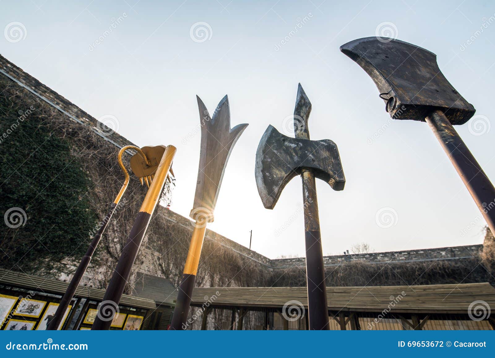 Ancient Chinese weapons stock photo. Image of antique - 69653672