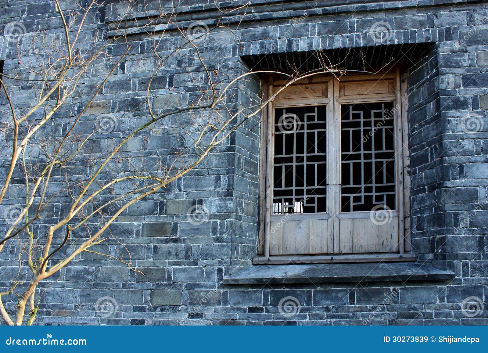 The ancient Chinese window stock image. Image of beautiful - 30273839