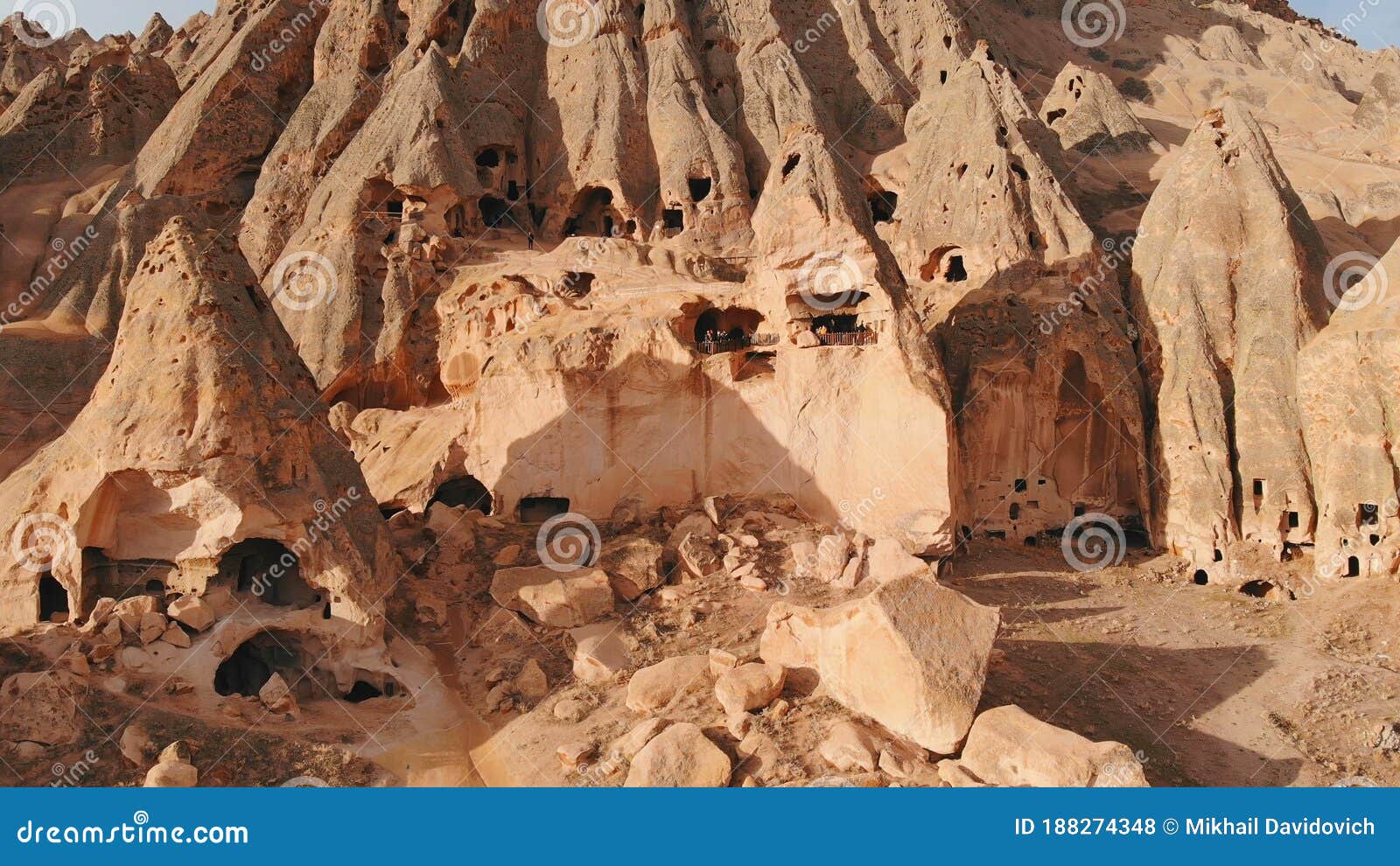 Ancient Christian Churches in the Rocks of Cappadocia. Turkey. Stock ...