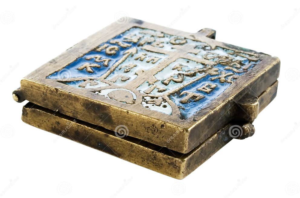 Ancient christian talisman stock image. Image of catholicism - 4135821