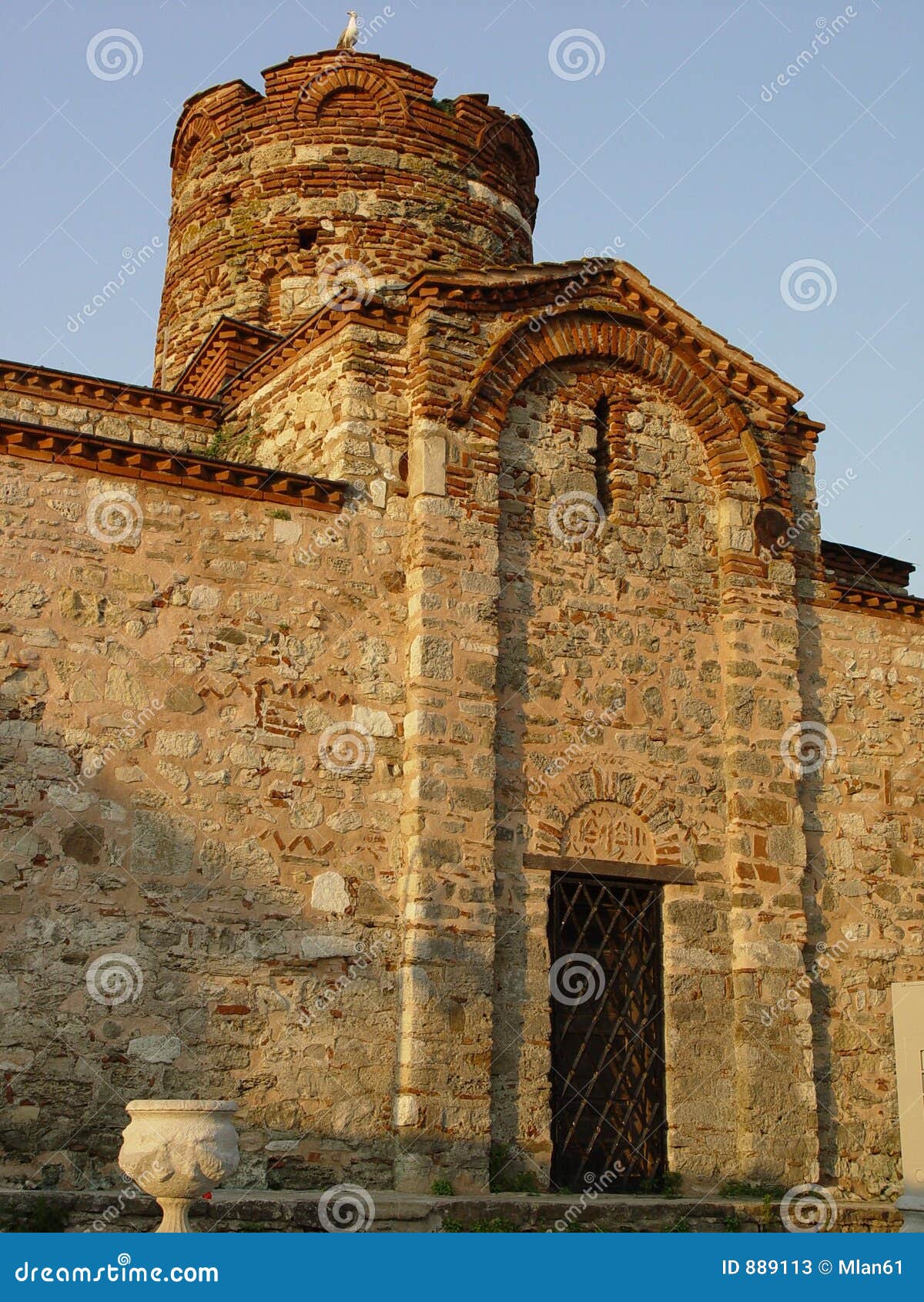 Ancient church stock image. Image of wall, baptist, mesambria - 889113