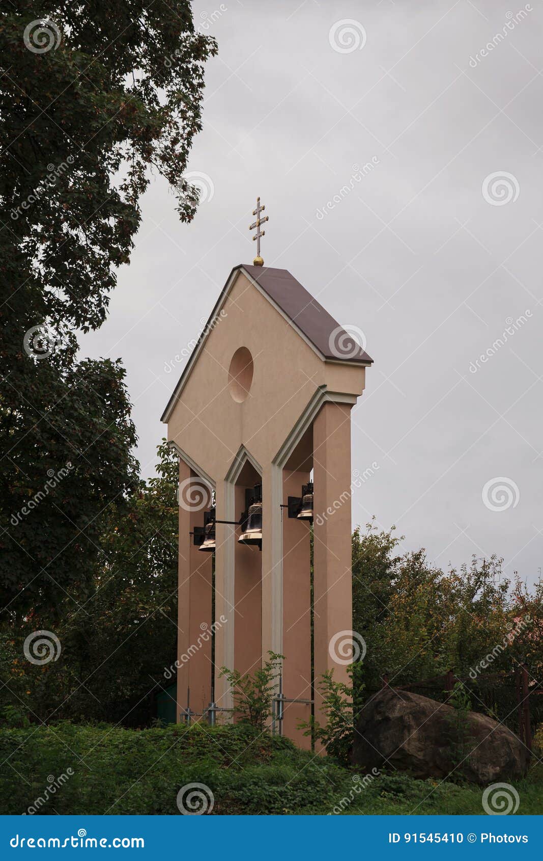 Ancient Church Bells on Belfry Tower Stock Photo - Image of ...