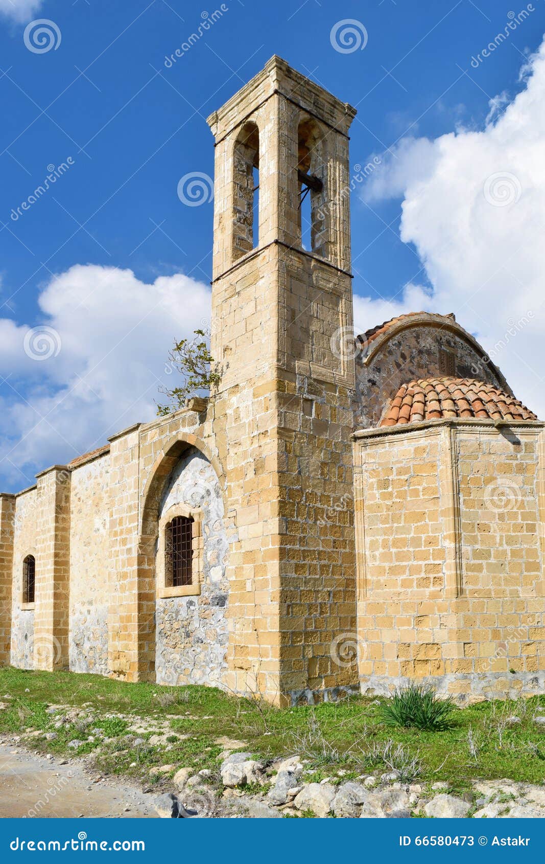 Ancient church in Cyprus. stock image. Image of ruins - 66580473