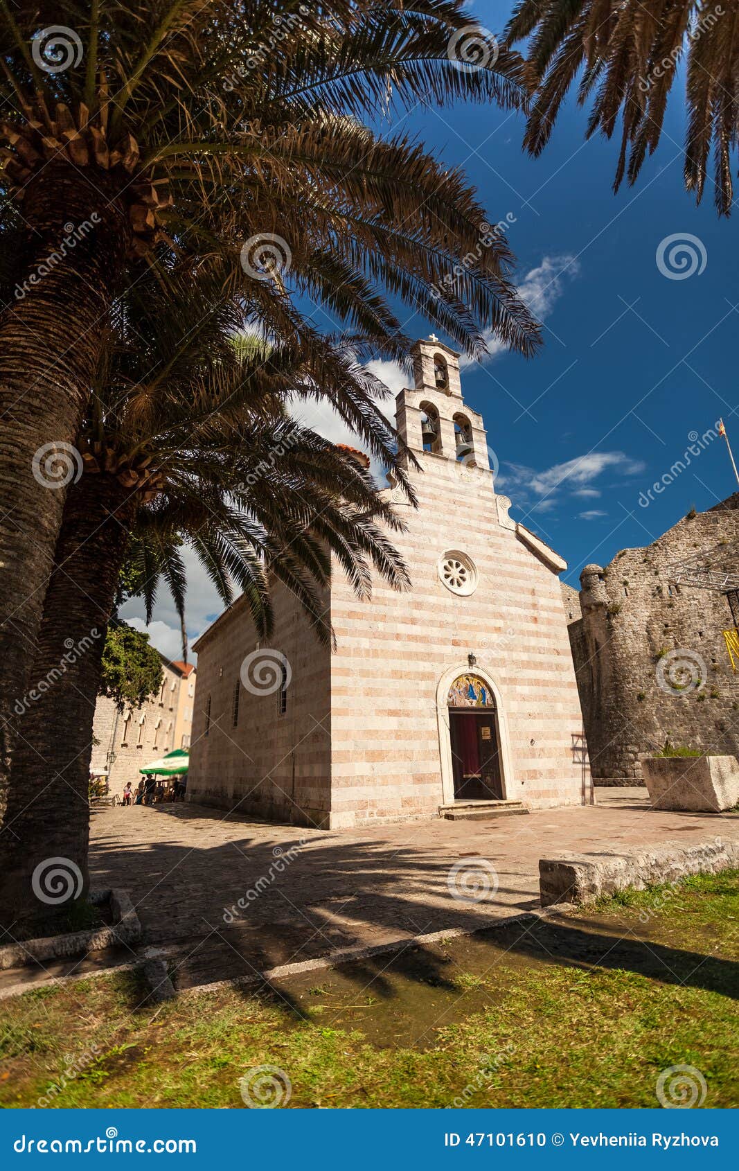 Ancient Church at Tropic Island Stock Photo - Image of cayman, exterior ...