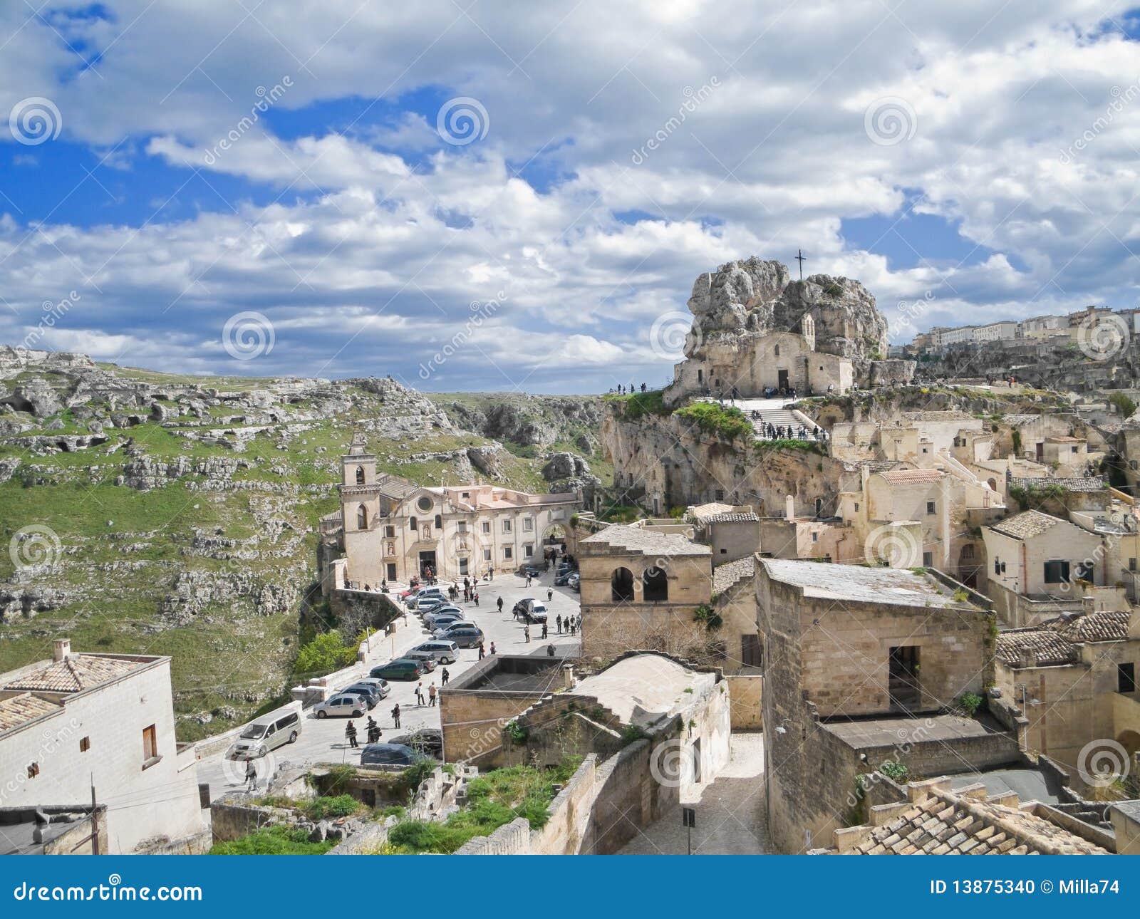 Ancient Churches of Sassi of Matera. Basilicata. Stock Photo - Image of ...