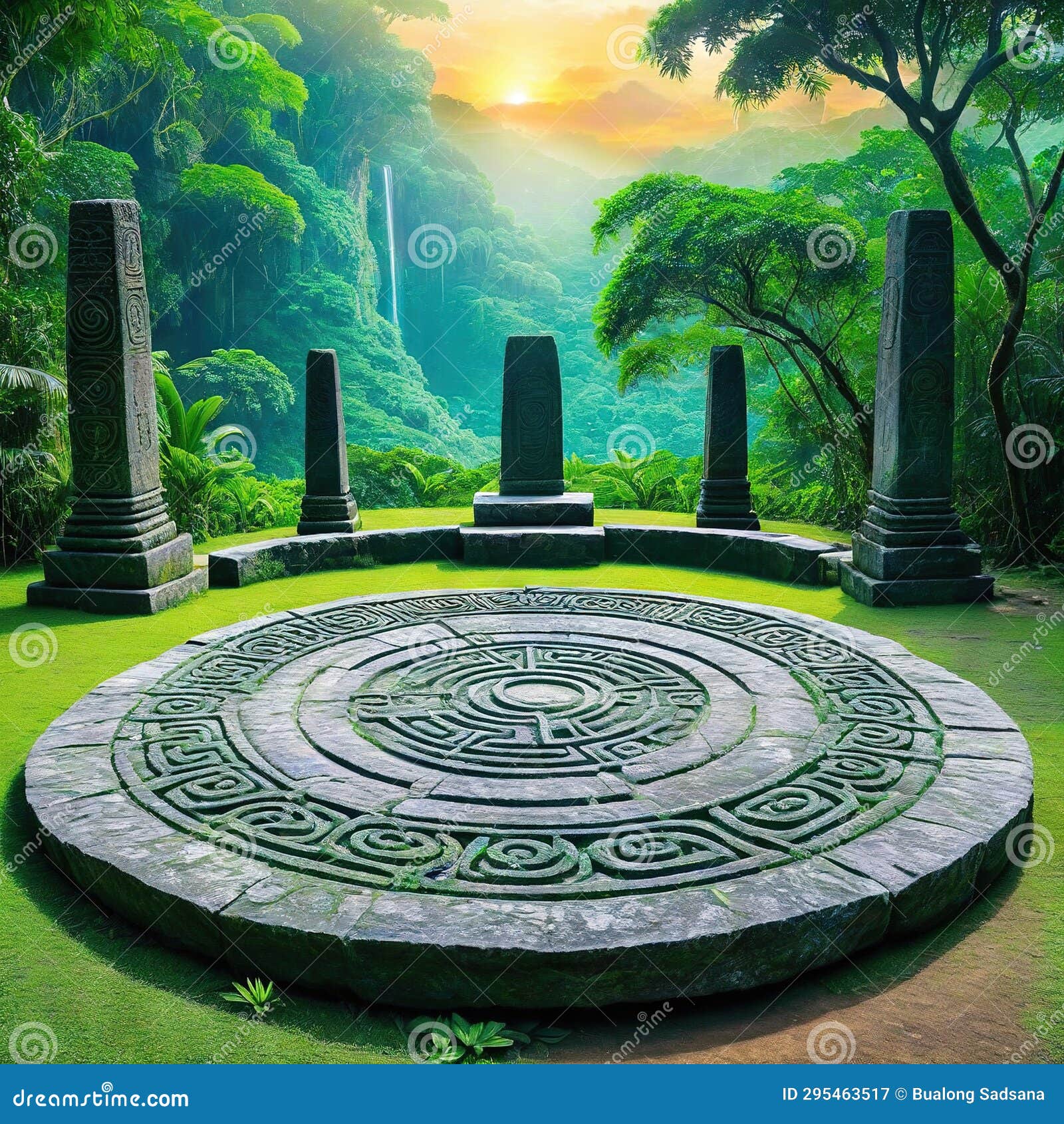 Stone Altar. Vector Drawing | CartoonDealer.com #150101126