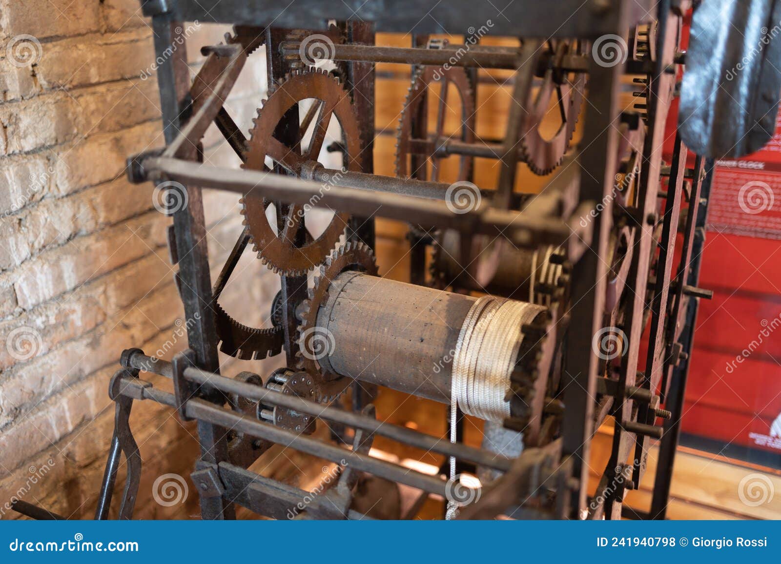 Ancient Circular Iron Mechanisms For The Movement Of The Mechanical ...