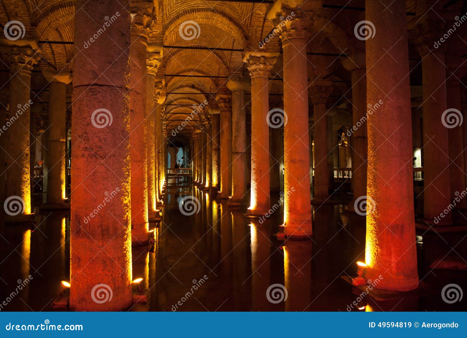 Ancient Cistern in Istanbul, Turkey Stock Image - Image of bosphorus ...