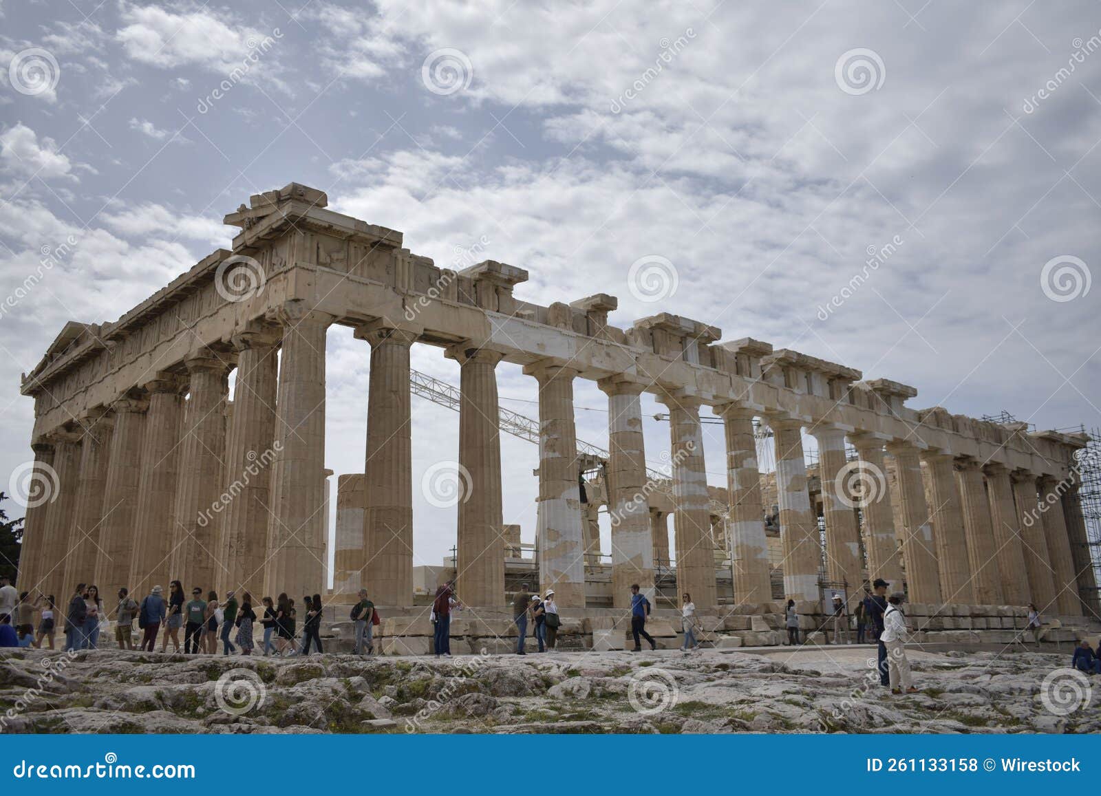 Ancient Citadel of Acropolis of Athens Editorial Stock Photo - Image of ...