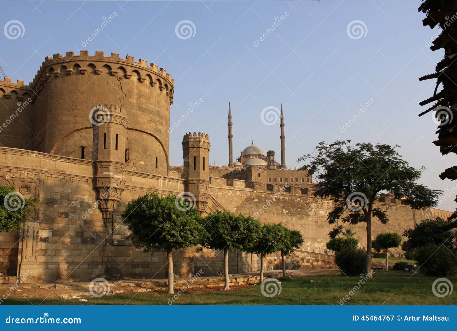 Ancient Citadel. Cairo. Egypt. Stock Image - Image of saladin, marble ...
