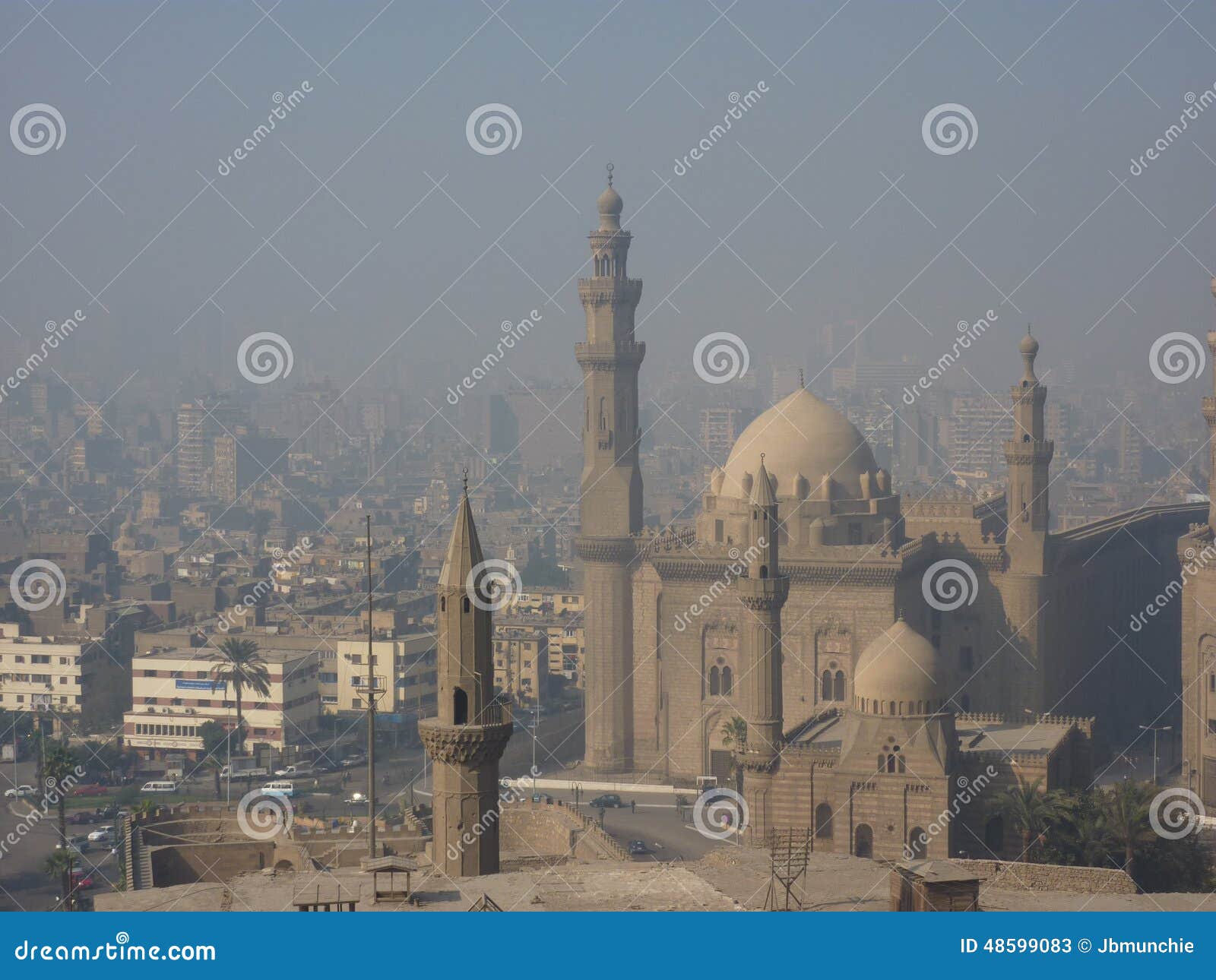 The Ancient Citadel in Cairo Egypt Stock Image - Image of mosque, domes ...