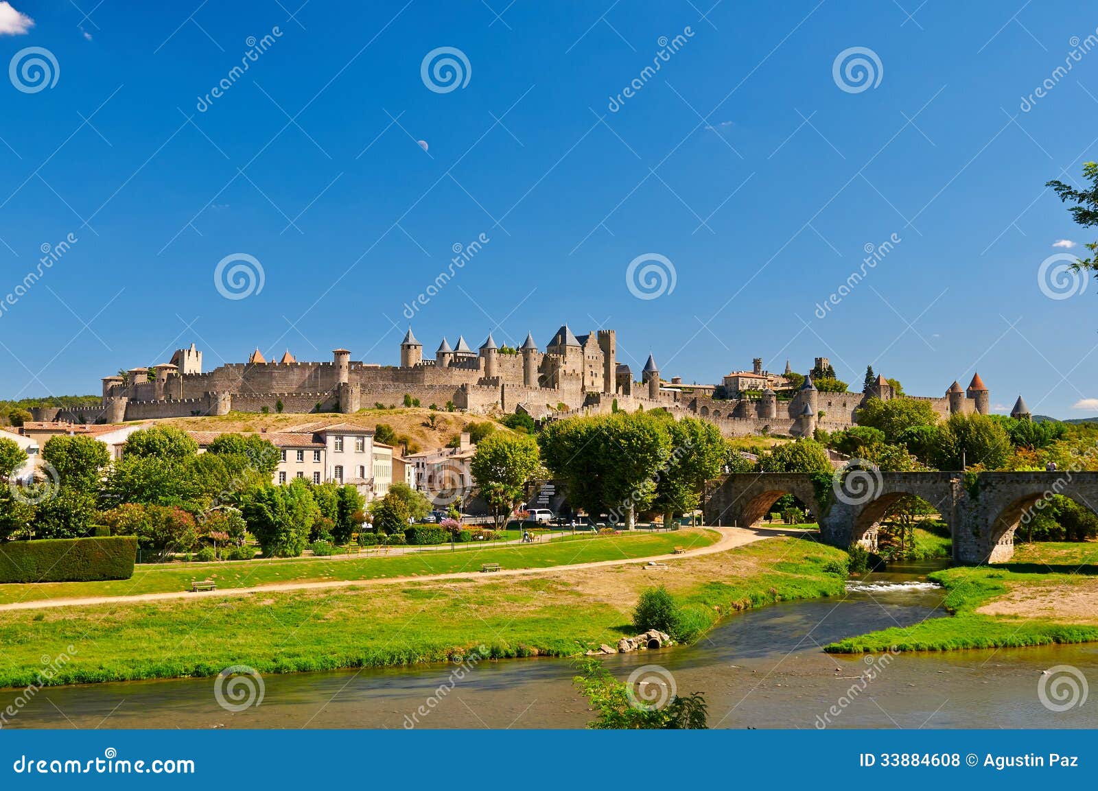 The Ancient Citte of Carcassonne in France Stock Photo - Image of ...