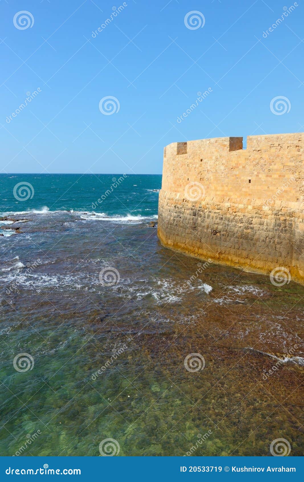 The ancient city of Akko stock image. Image of place - 20533719