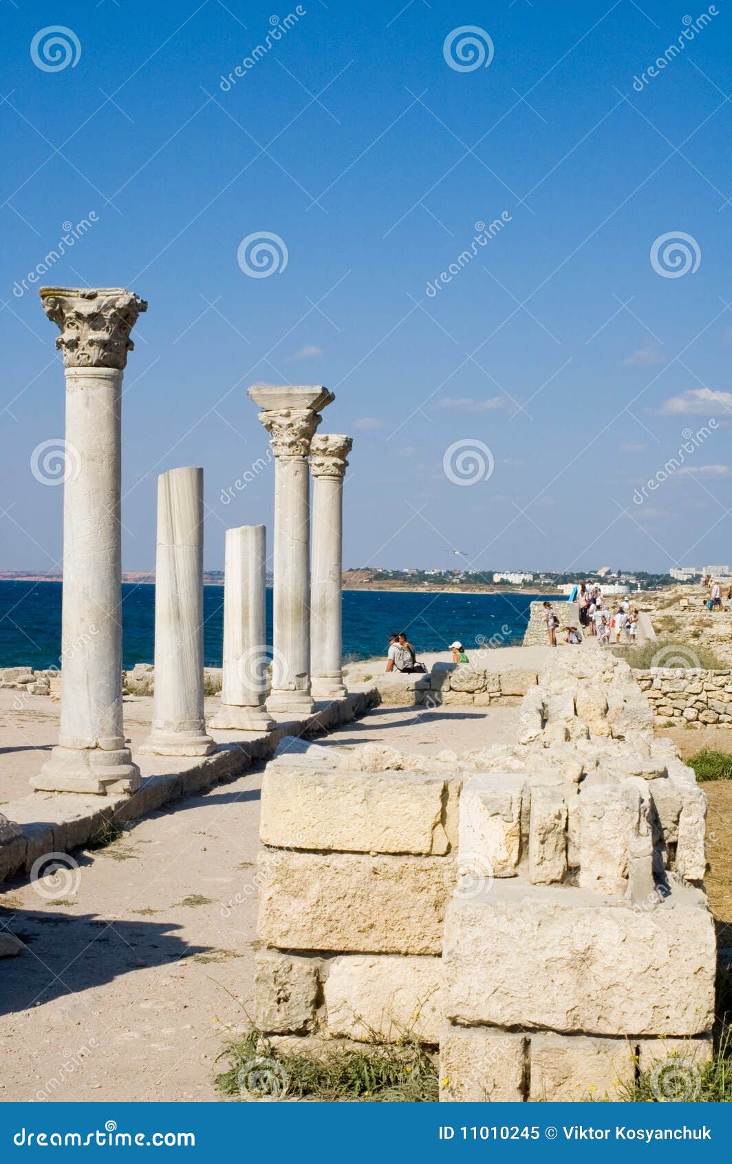 Ancient city Chersonesos stock image. Image of chersonese - 11010245
