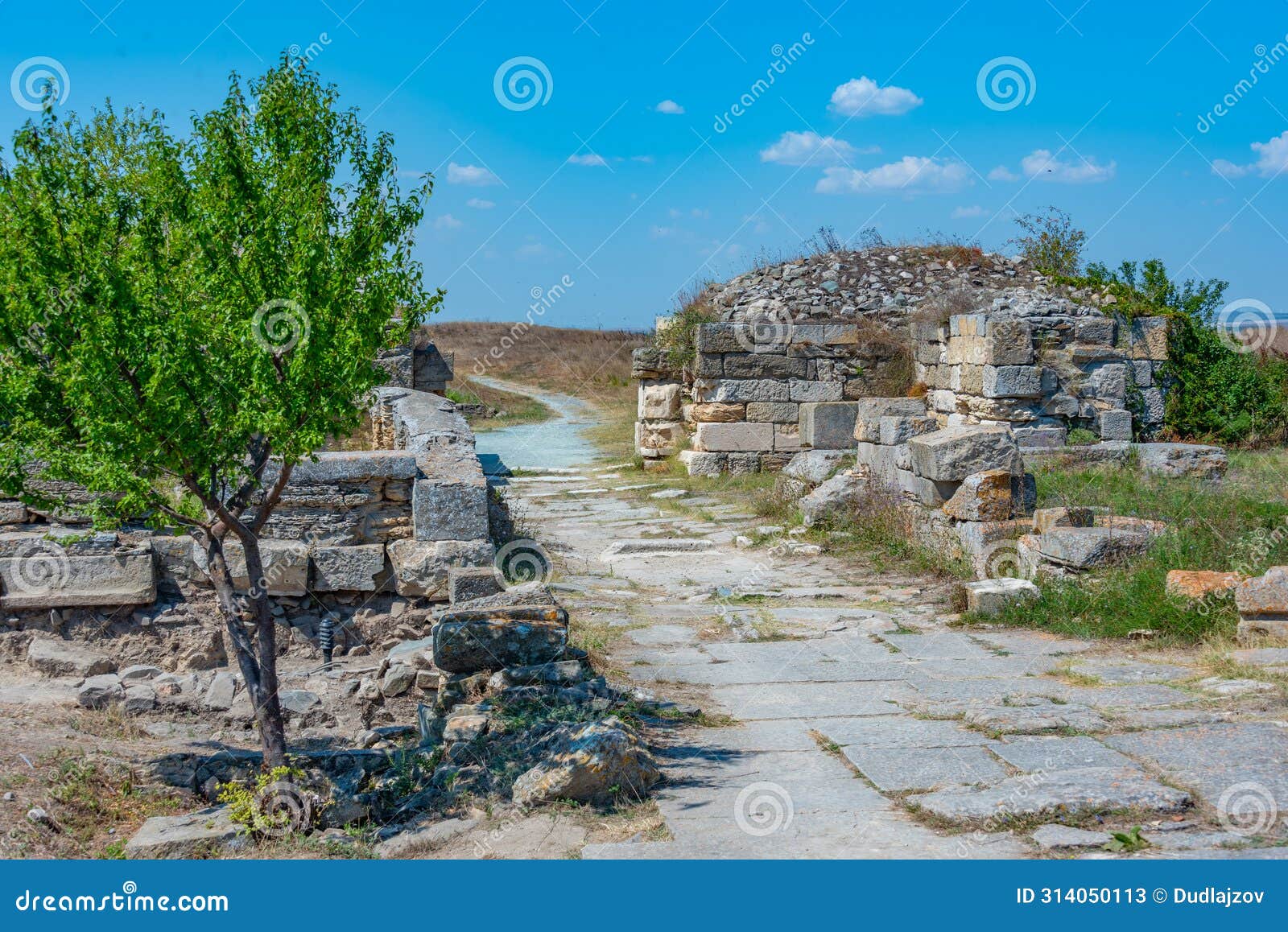 The Ancient City of Histria in Romania Stock Image - Image of stone ...