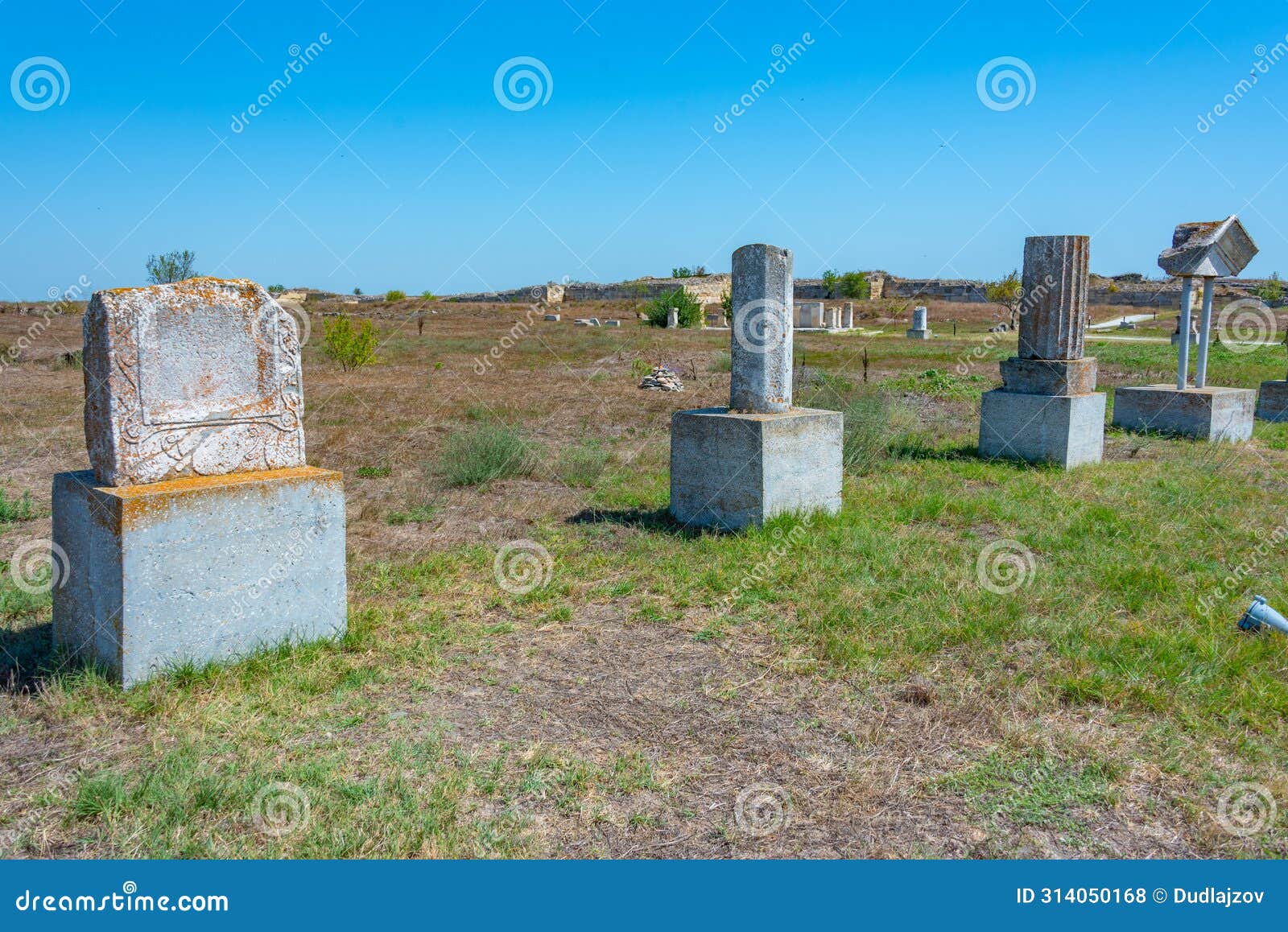 The Ancient City of Histria in Romania Stock Photo - Image of summer ...