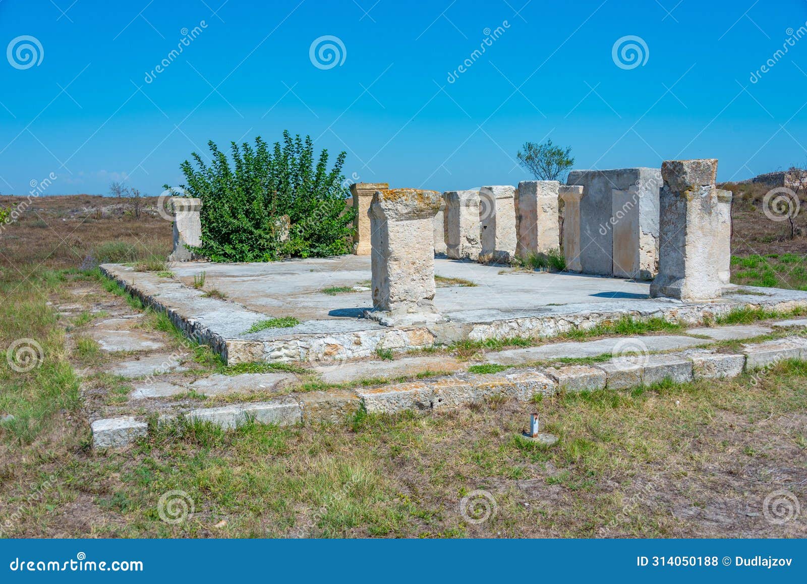 The Ancient City of Histria in Romania Stock Photo - Image of coastline ...