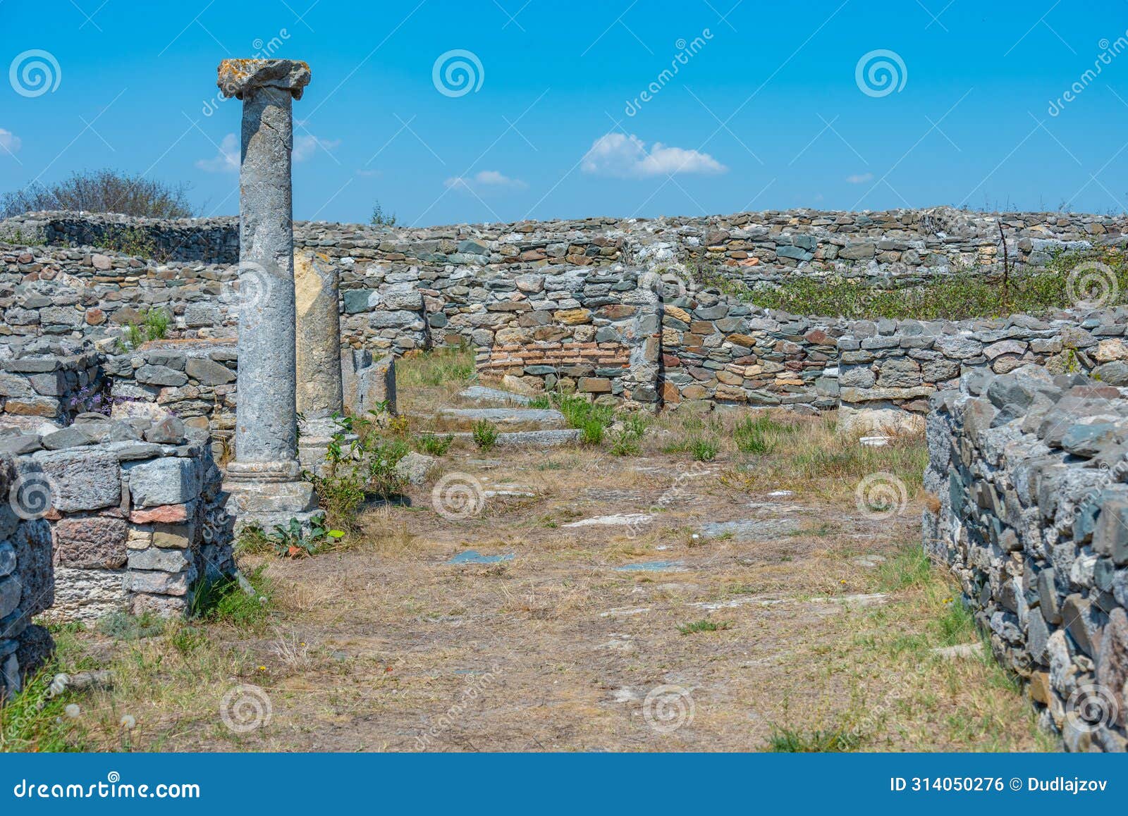 The Ancient City of Histria in Romania Stock Photo - Image of fort ...