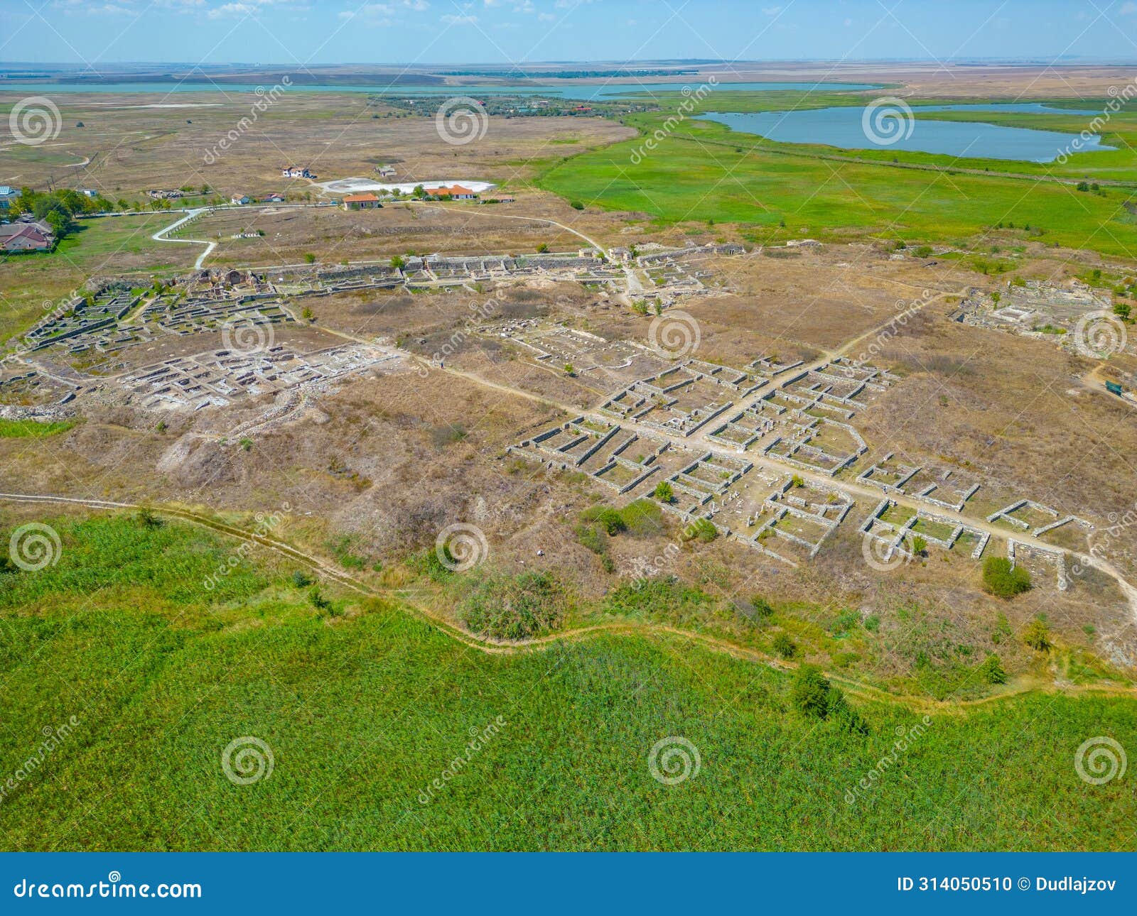 The Ancient City of Histria in Romania Stock Photo - Image of landmark ...