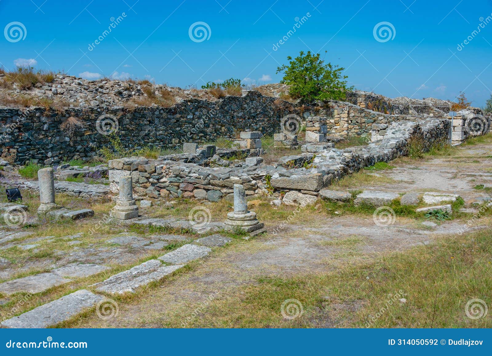 The Ancient City of Histria in Romania Stock Photo - Image of ...