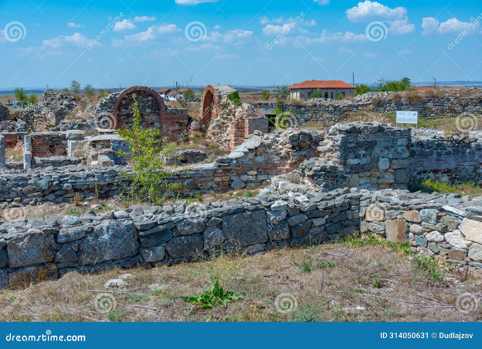 The Ancient City of Histria in Romania Stock Image - Image of ruins ...
