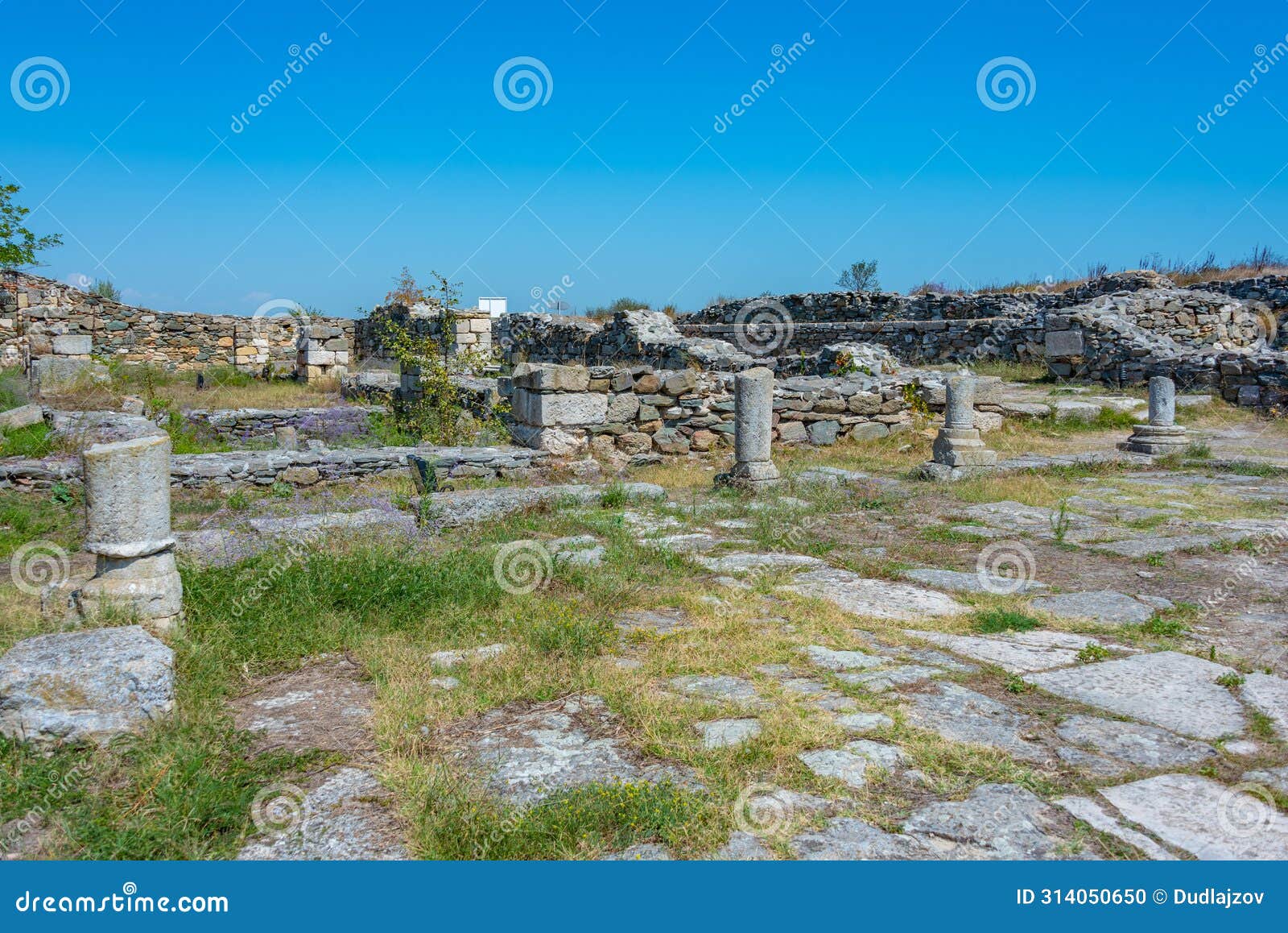 The Ancient City of Histria in Romania Stock Photo - Image of ...