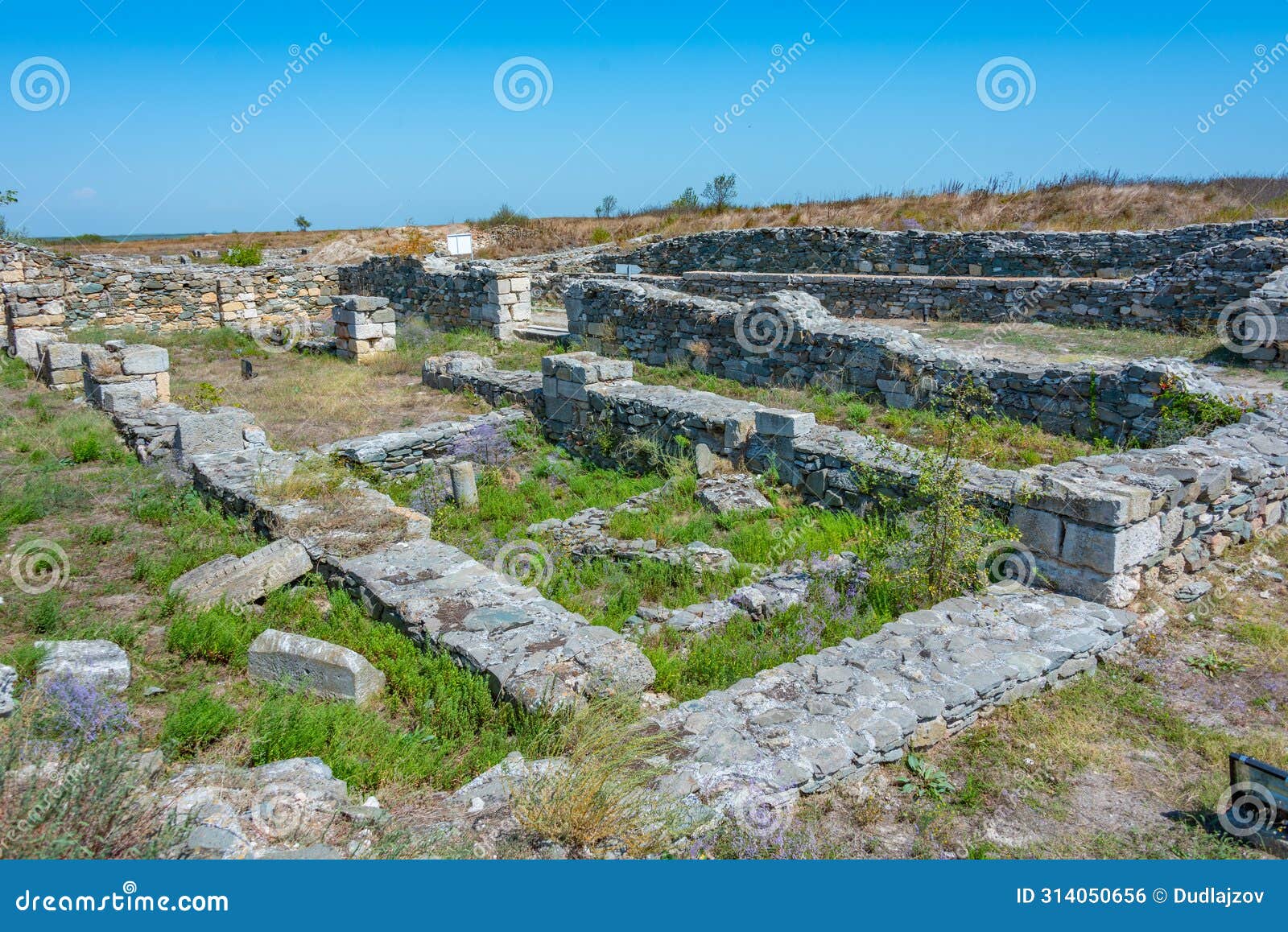 The Ancient City of Histria in Romania Stock Photo - Image of tourist ...