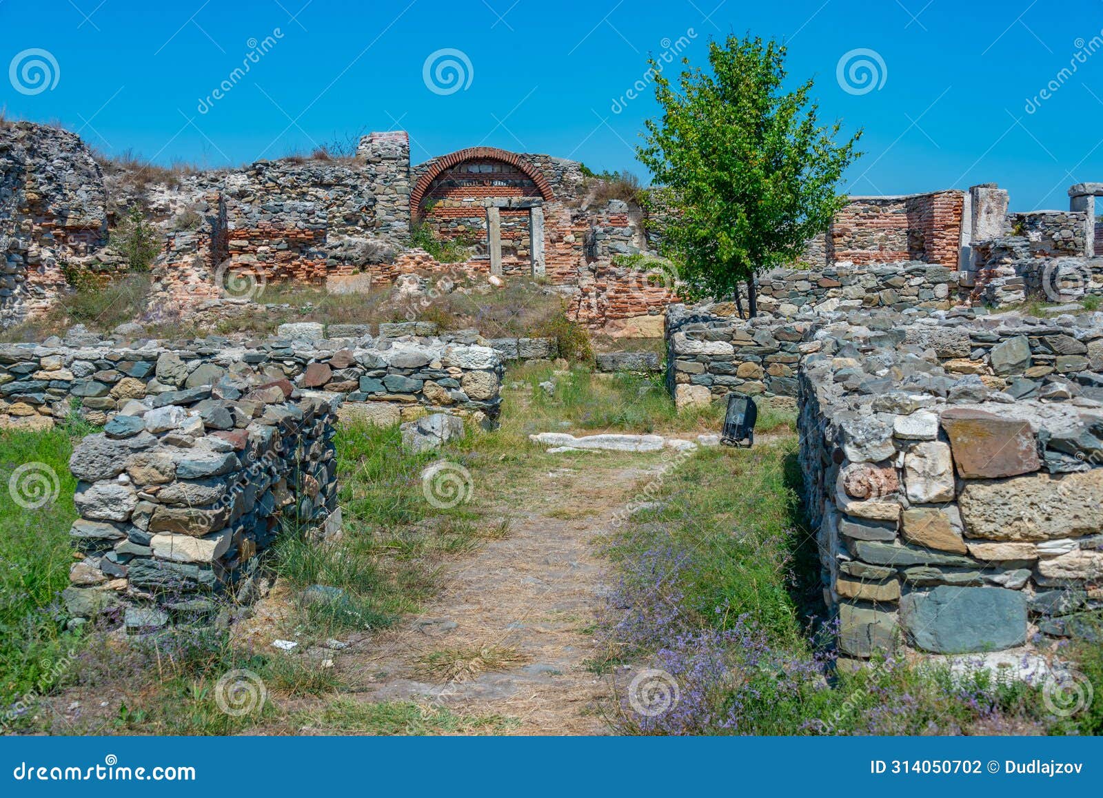 The Ancient City of Histria in Romania Stock Photo - Image of summer ...