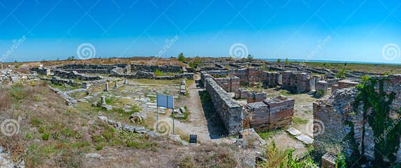 The Ancient City of Histria in Romania Stock Photo - Image of ...