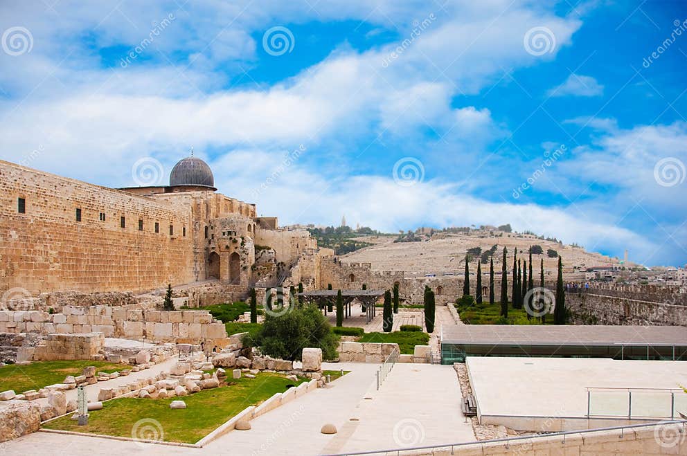 Ancient city of Jerusalem stock image. Image of city - 24993451