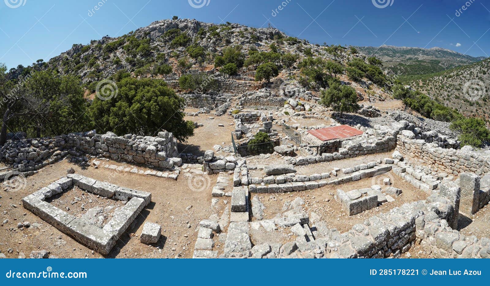 Ancient City of Lato in Kritsa, Crete Stock Image - Image of greece ...