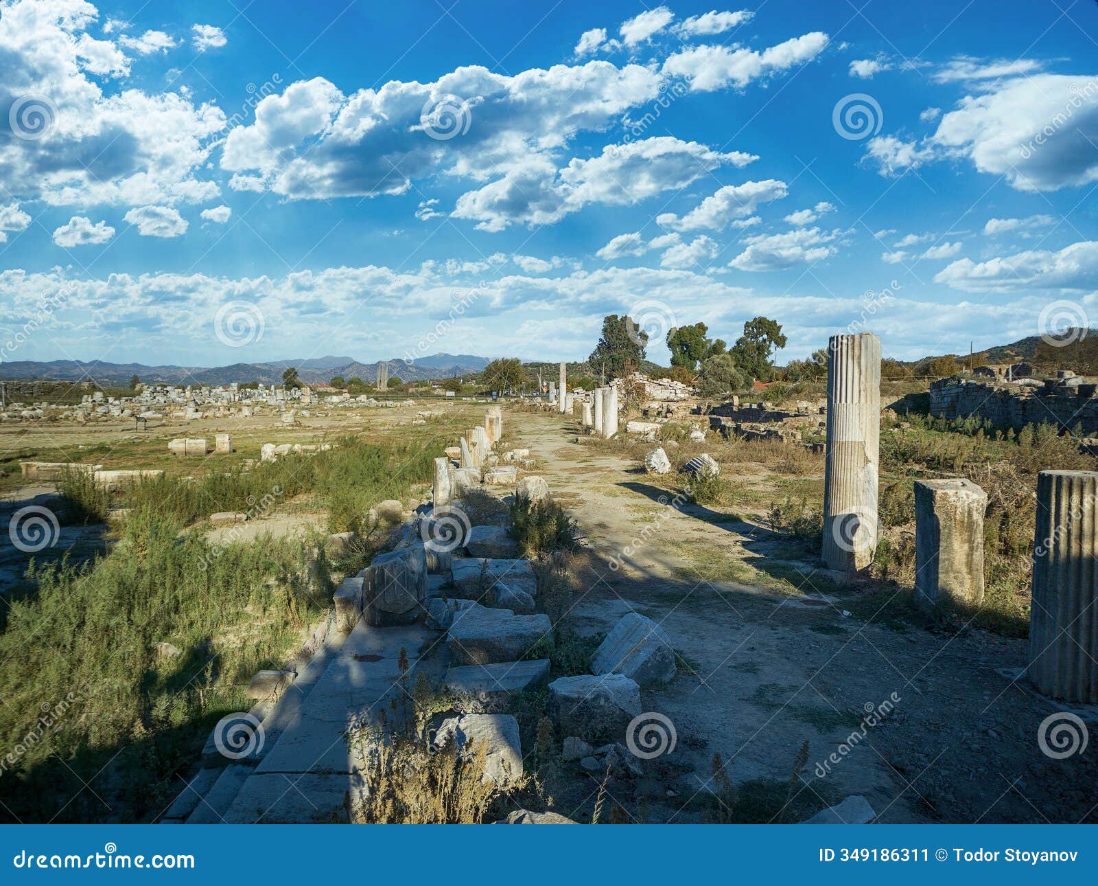 The Ancient City of Magnesia Ad Maeandrum in Turkey Stock Image - Image ...