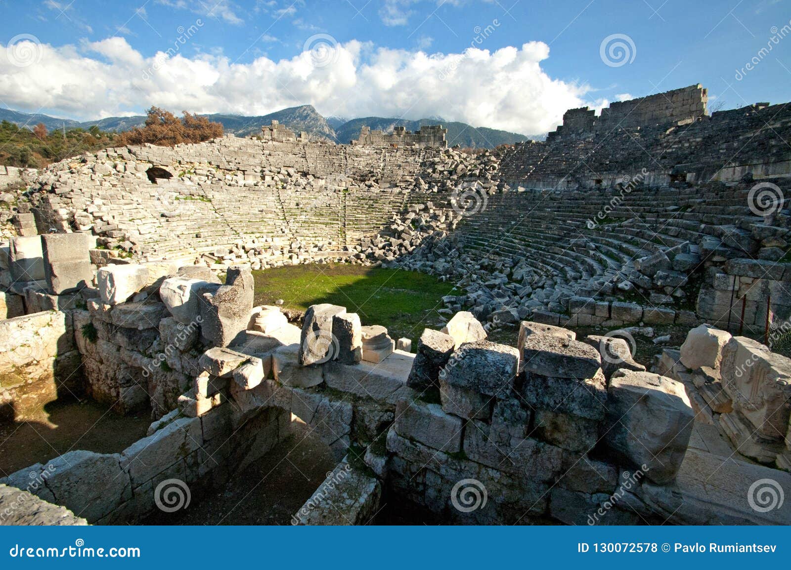 Ancient City Ruins Shot on a Bright Sunny Day Stock Photo - Image of ...