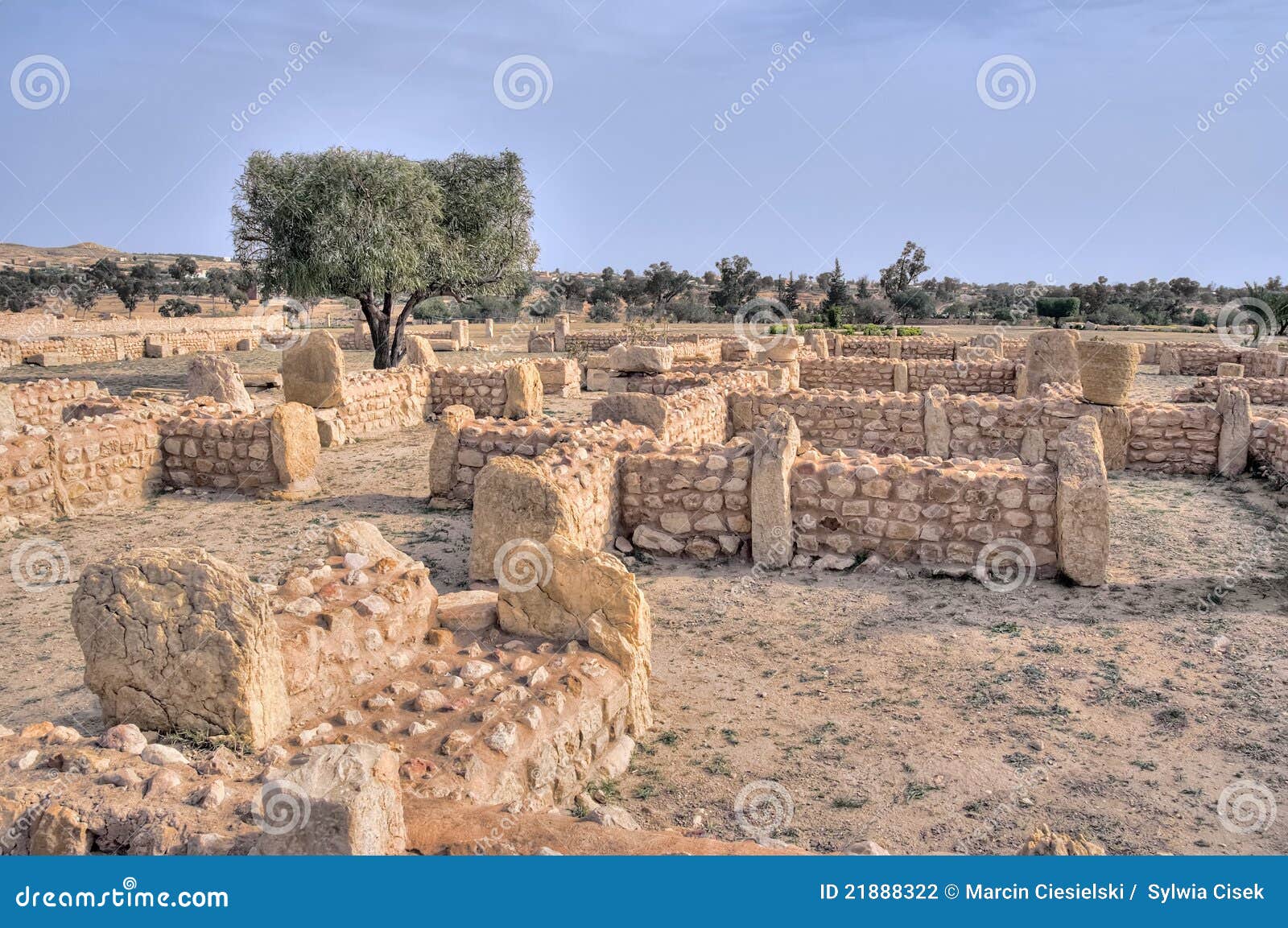 Ancient city of Sbeitla stock photo. Image of destination - 21888322