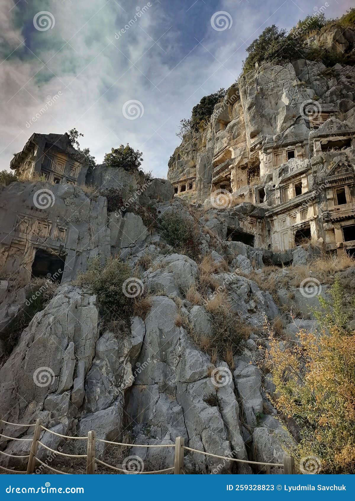 Ancient City in Turkey, Tombs, Arena Stock Image - Image of turkey ...