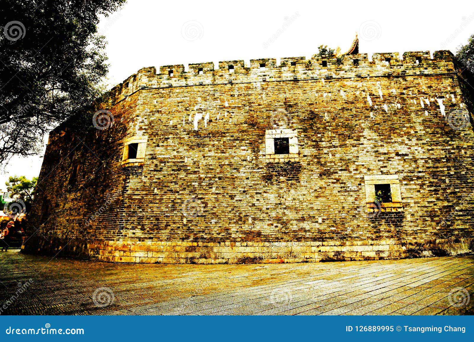 The Ancient City Wall in Changsha City Stock Image - Image of ancient ...