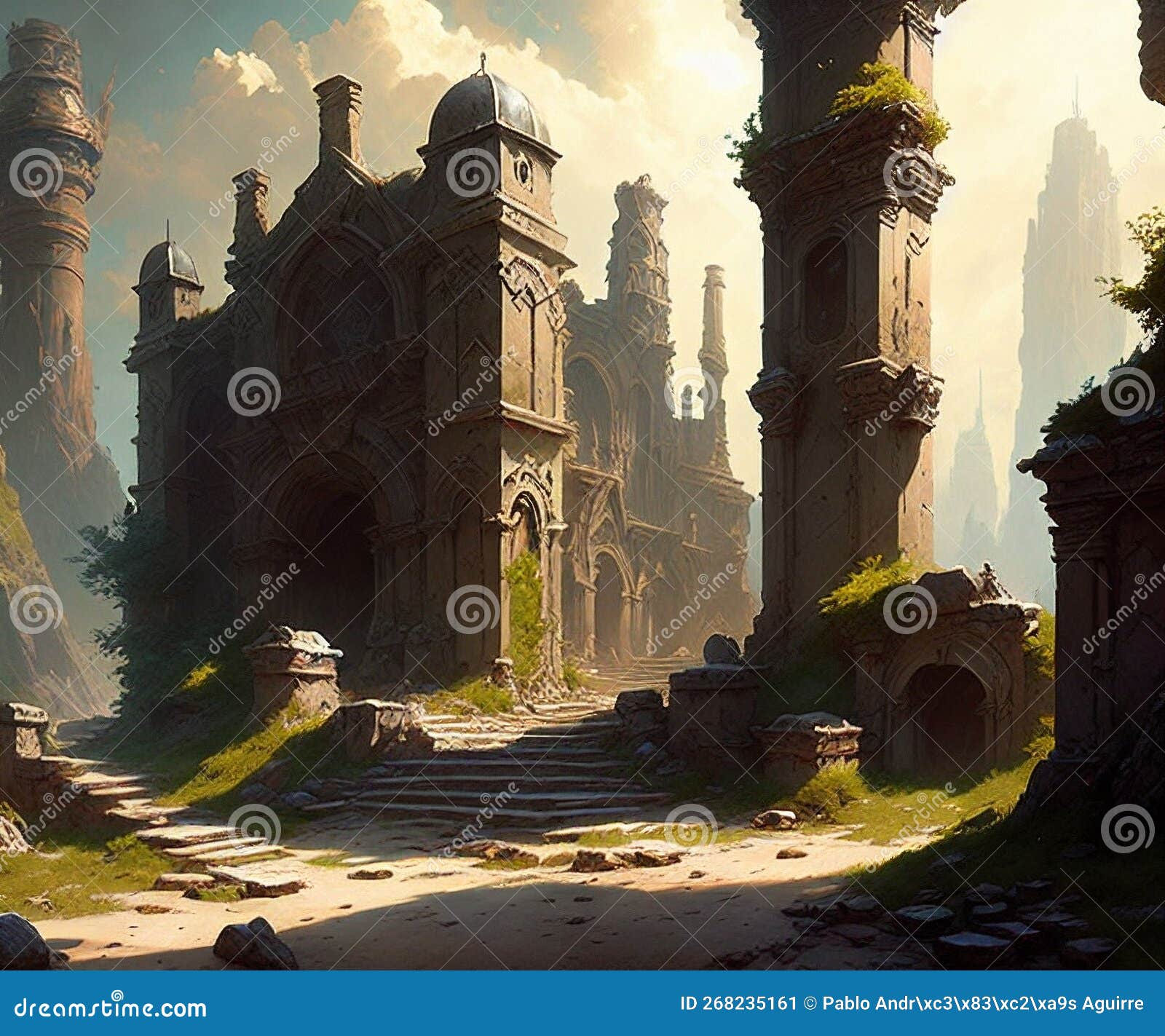 Ancient Civilization.generative Ai Stock Illustration - Illustration of ...