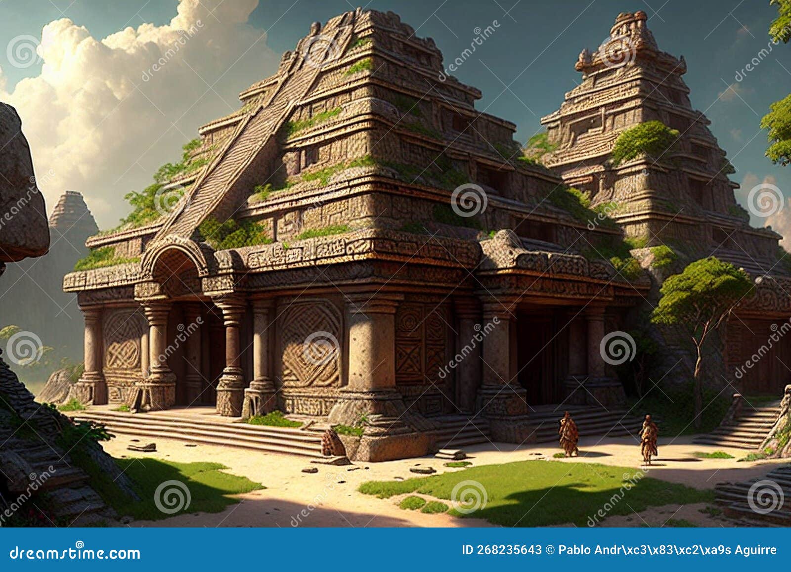 Ancient Civilization.generative Ai Stock Illustration - Illustration of ...