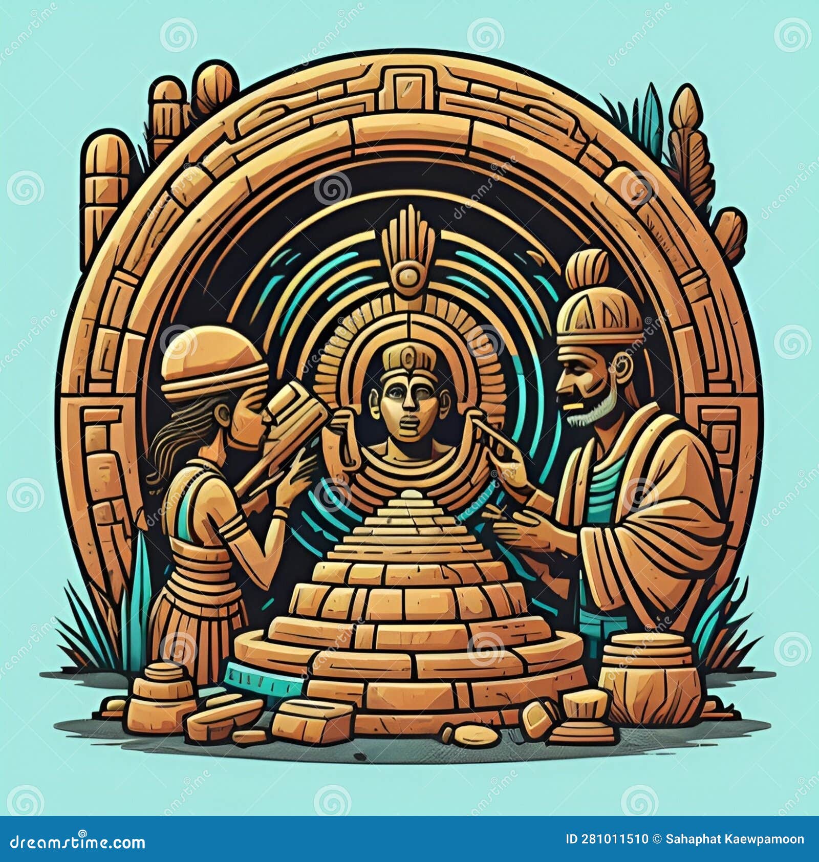Ancient Civilization. Ancient Civilization. Vector Illustration for ...