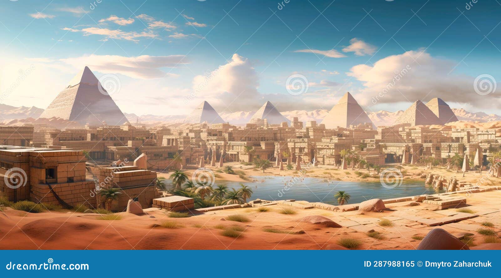 Ancient Civilizations Such As Egyptian Generative AI Stock Illustration ...