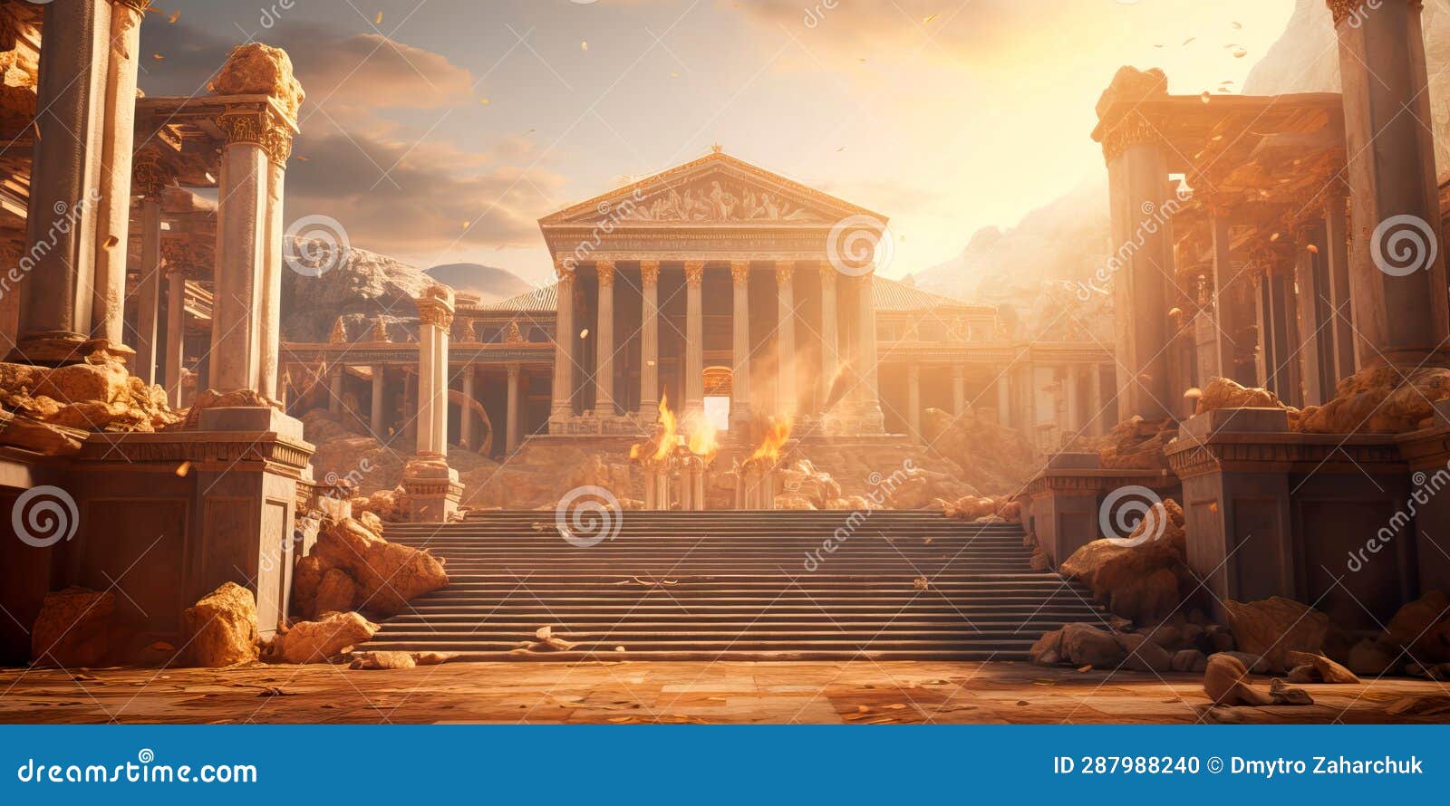 Ancient Civilizations Such As Roman Generative AI Stock Illustration ...