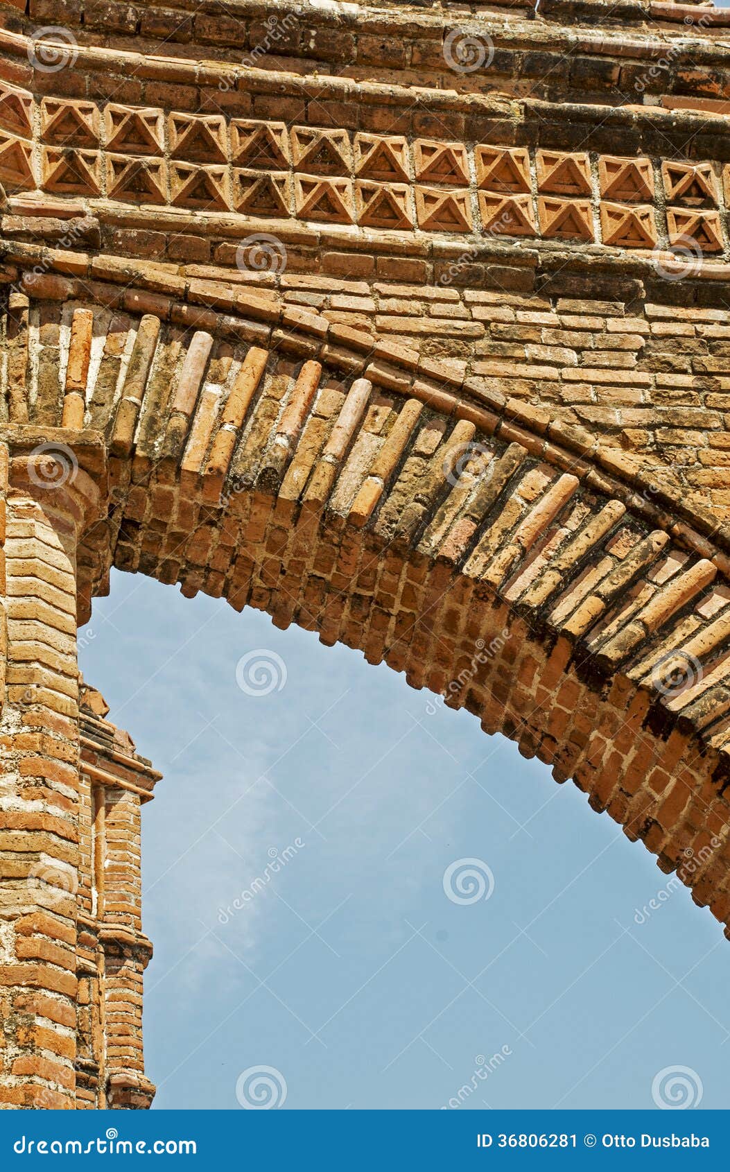 Ancient Clay Brickwork in Mexico Stock Image - Image of mexico, ancient ...