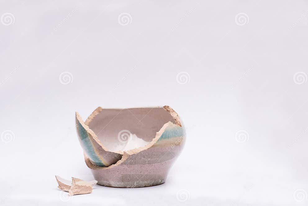 An Ancient Clay Pot Smashed into Pieces Stock Photo - Image of broken ...