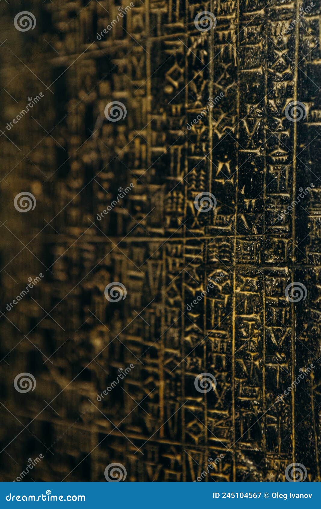 An Ancient Clay Tablet with Sumerian Inscriptions Stock Image - Image ...