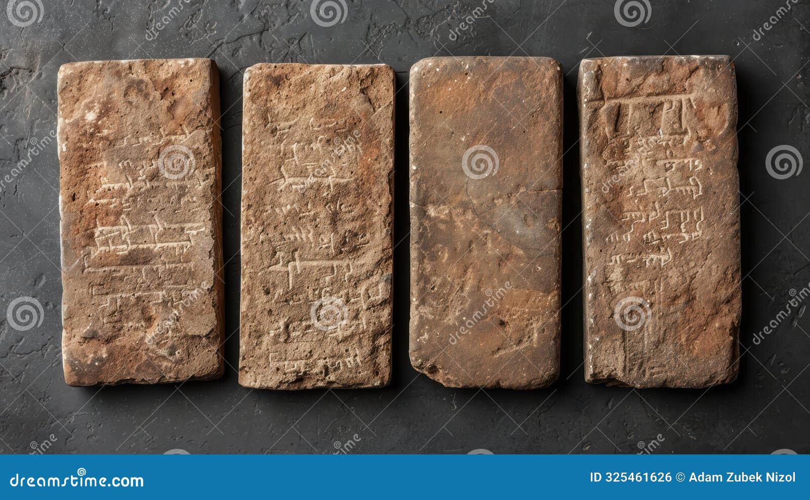 Ancient Clay Tablets With Cuneiform Writing Stock Photography ...