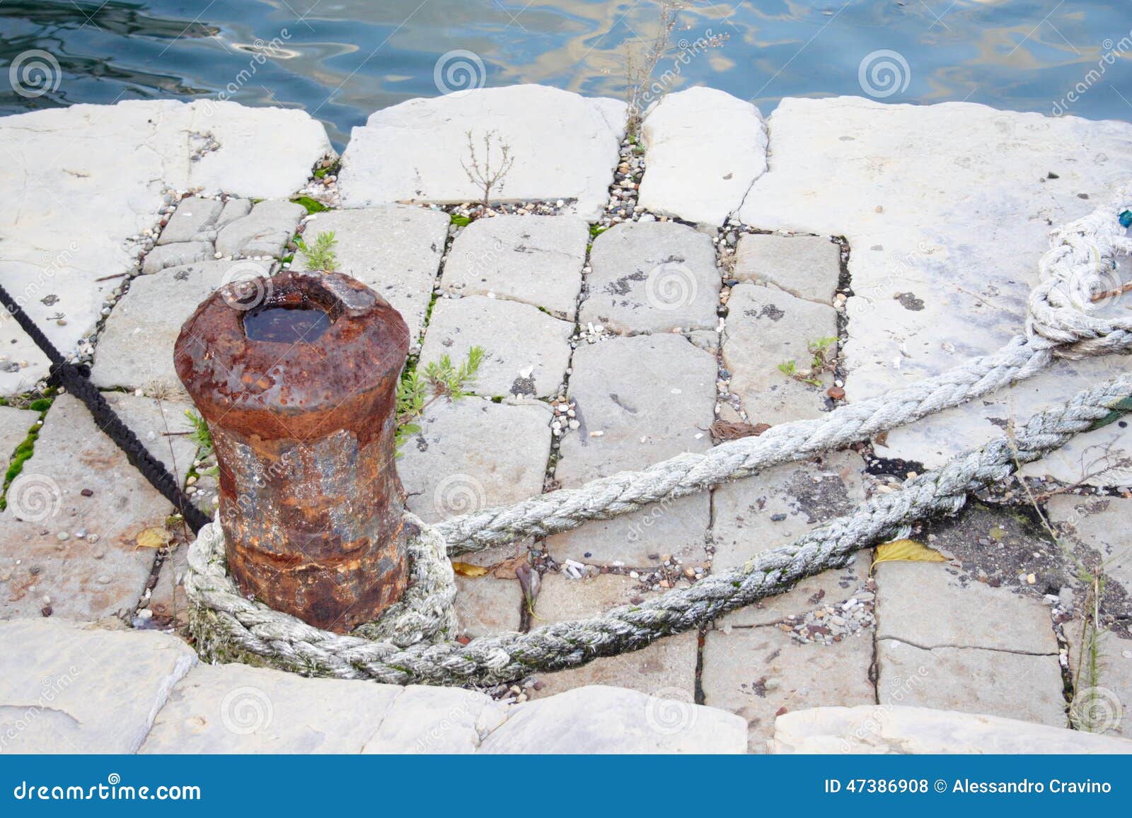 Ancient cleat stock photo. Image of ships, dock, marine - 47386908